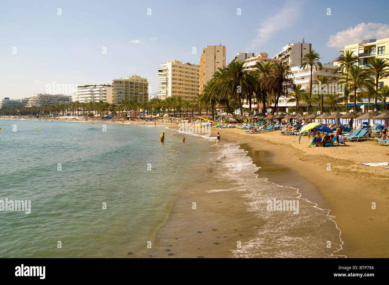 Marbella, Beach, Costa del Sol, Spain Stock Photo - Alamy