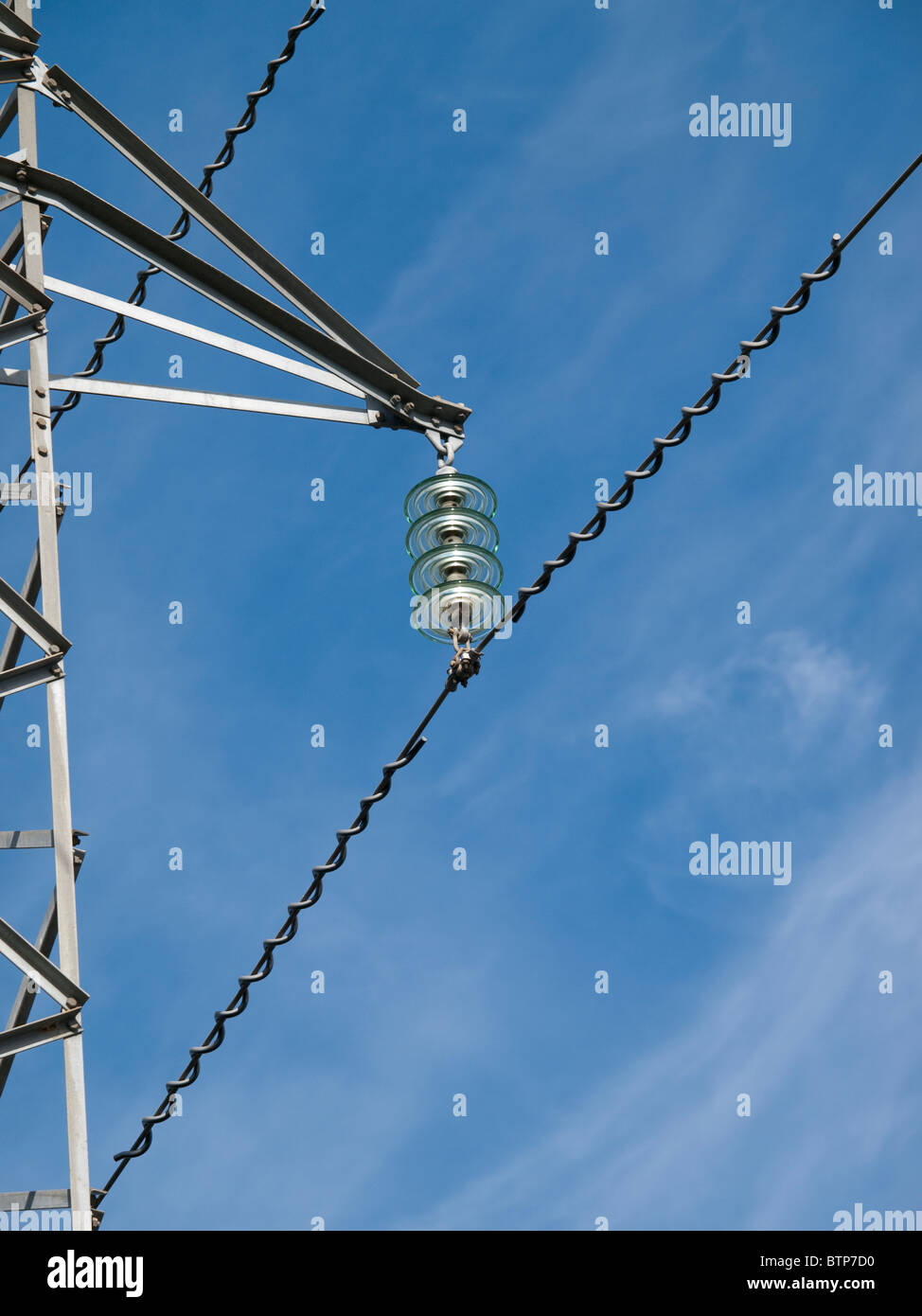Power lines, electric wires, tower Stock Photo - Alamy