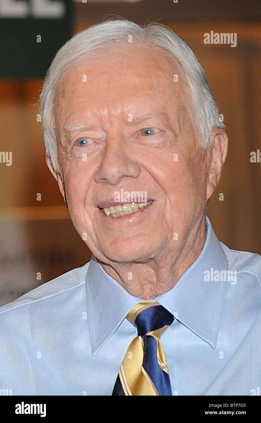 Jimmy Carter Book Signing for We Can Have Peace in the Holy Land Stock ...