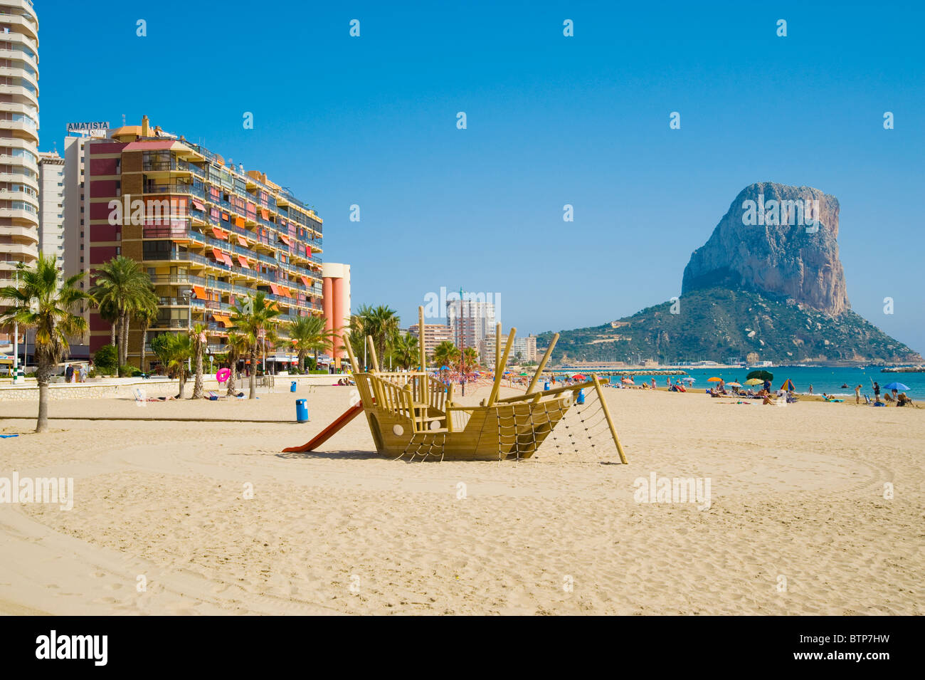 Calpe, Beach, Costa Blanca, Spain Stock Photo - Alamy