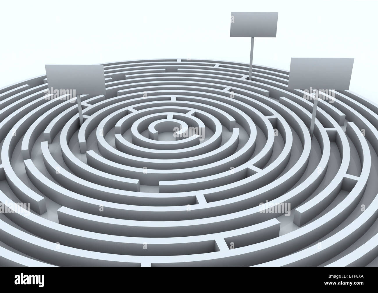 Round maze question hi-res stock photography and images - Alamy