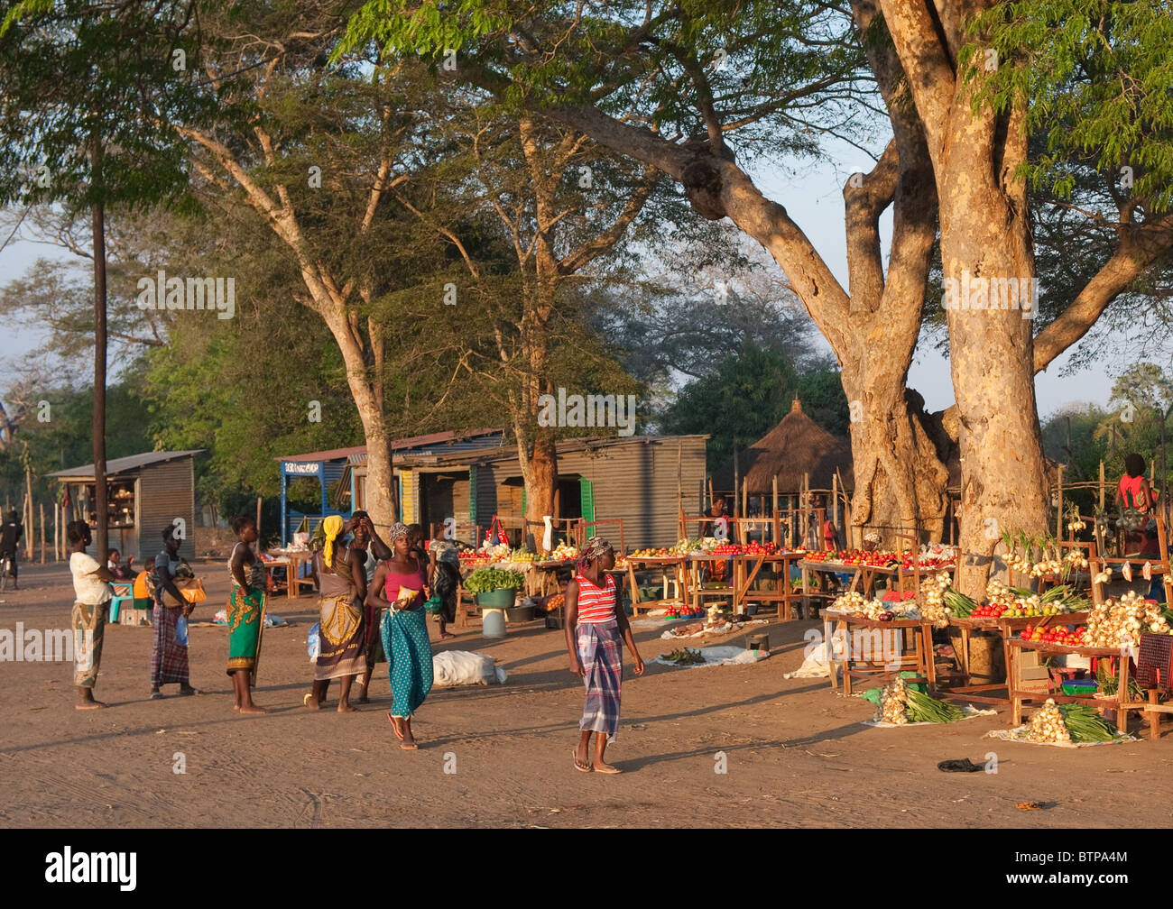 Village roadside market selling fruit High Resolution Stock Photography ...