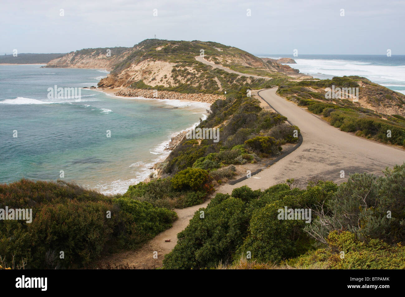 Australia, Victoria, Mornington Peninsula, Point Nepean, View of road ...