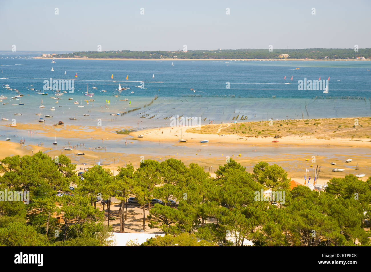 Aerial of Arcachon Basin, Gironde, Aquitaine, France Stock Photo - Alamy