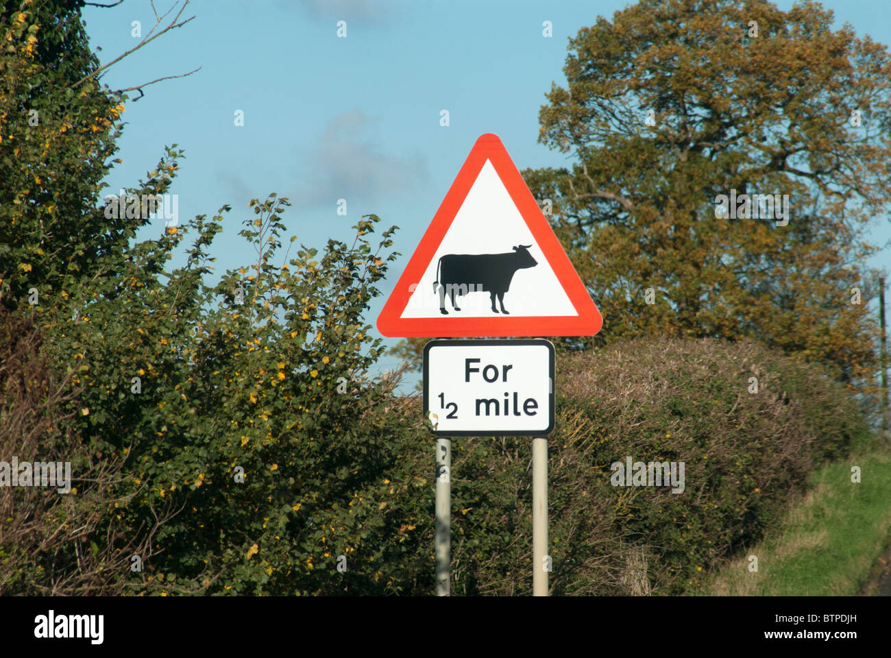 Animal Road Sign Stock Photo - Alamy