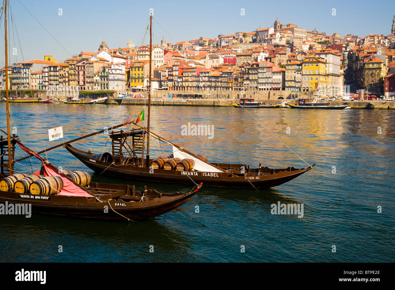 Port barges hi-res stock photography and images - Alamy