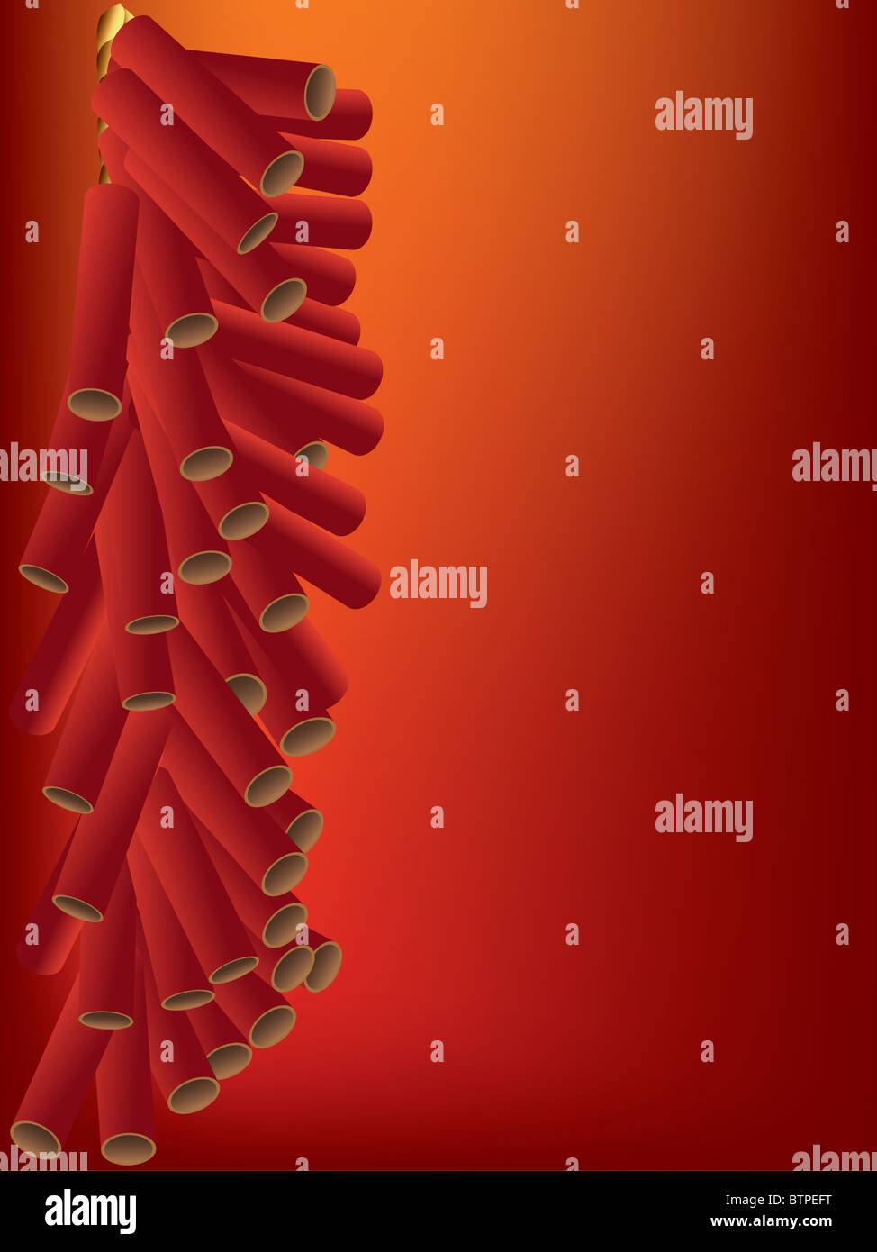 Red chain firecrackers hi-res stock photography and images - Alamy