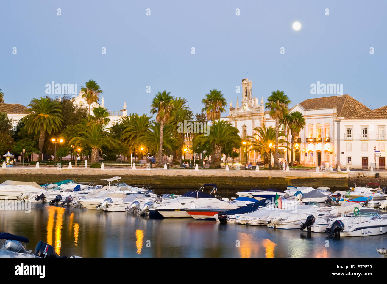 Harbour, at dusk, Faro, Algarve, Portugal Stock Photo - Alamy