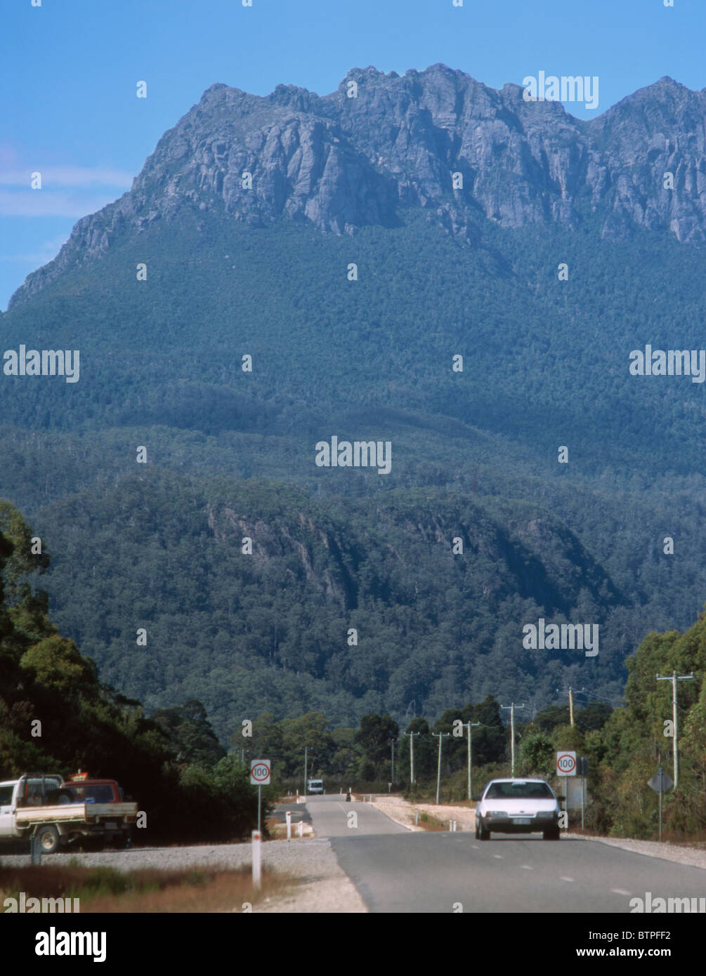 Australia Tasmania Mount Murchison West Coast range Stock Photo - Alamy