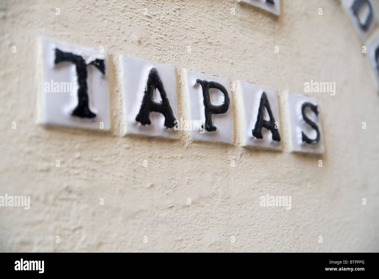 Tapas Bar Sign High Resolution Stock Photography and Images - Alamy