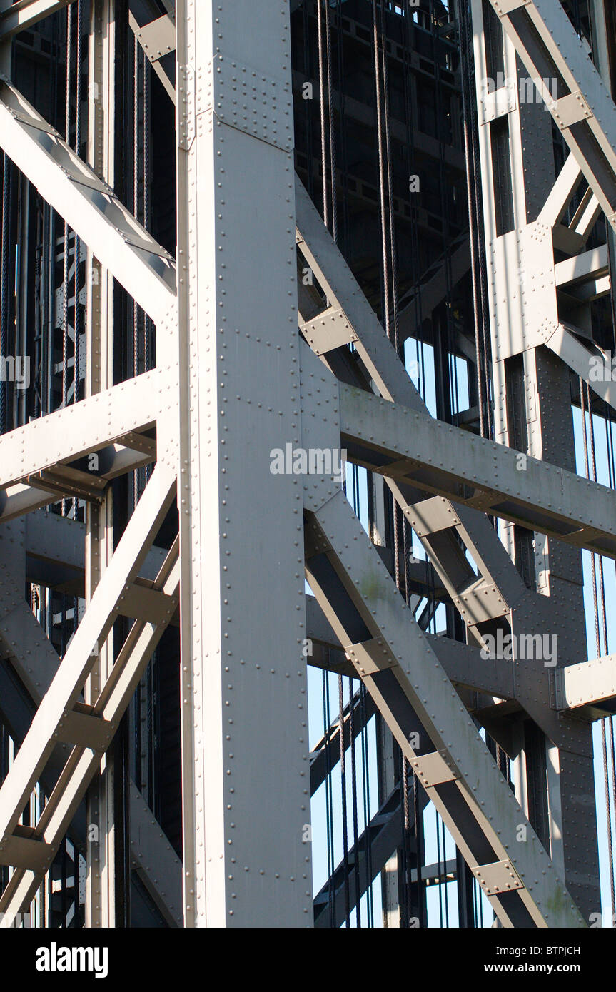 Germany, Brandenburg, Niederfinow, Girder at ship hoist Stock Photo - Alamy