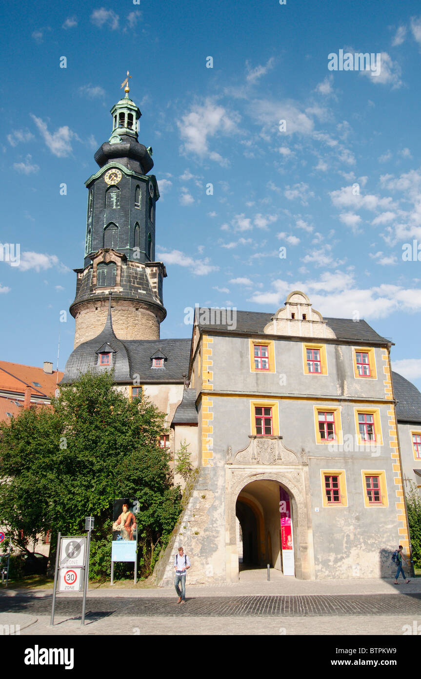 Germany, Thuringia, Weimar, Old town and castle museum Stock Photo - Alamy