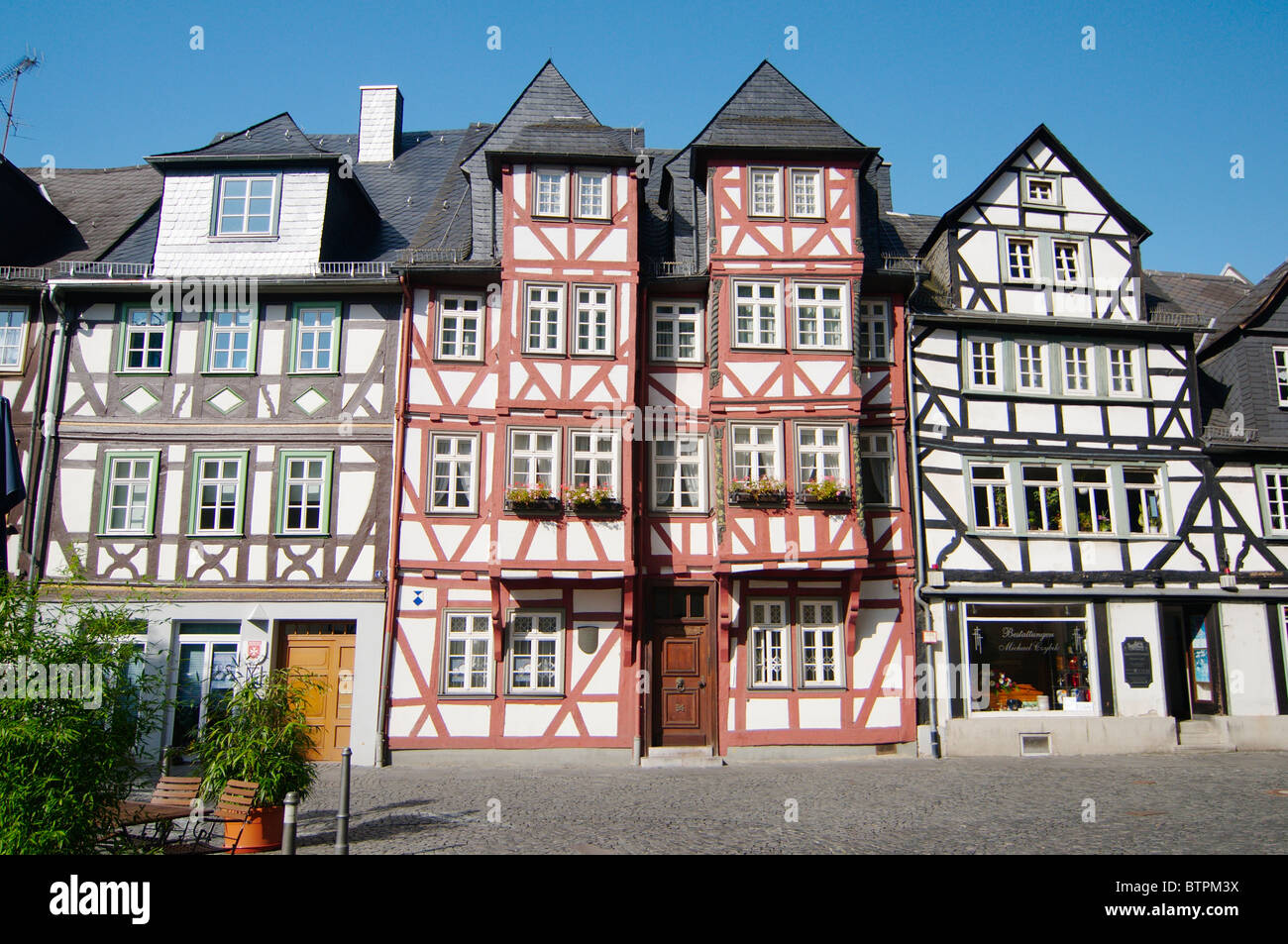Germany, Hesse, Wetzlar, Jerusalemhaus, Building facade Stock Photo - Alamy