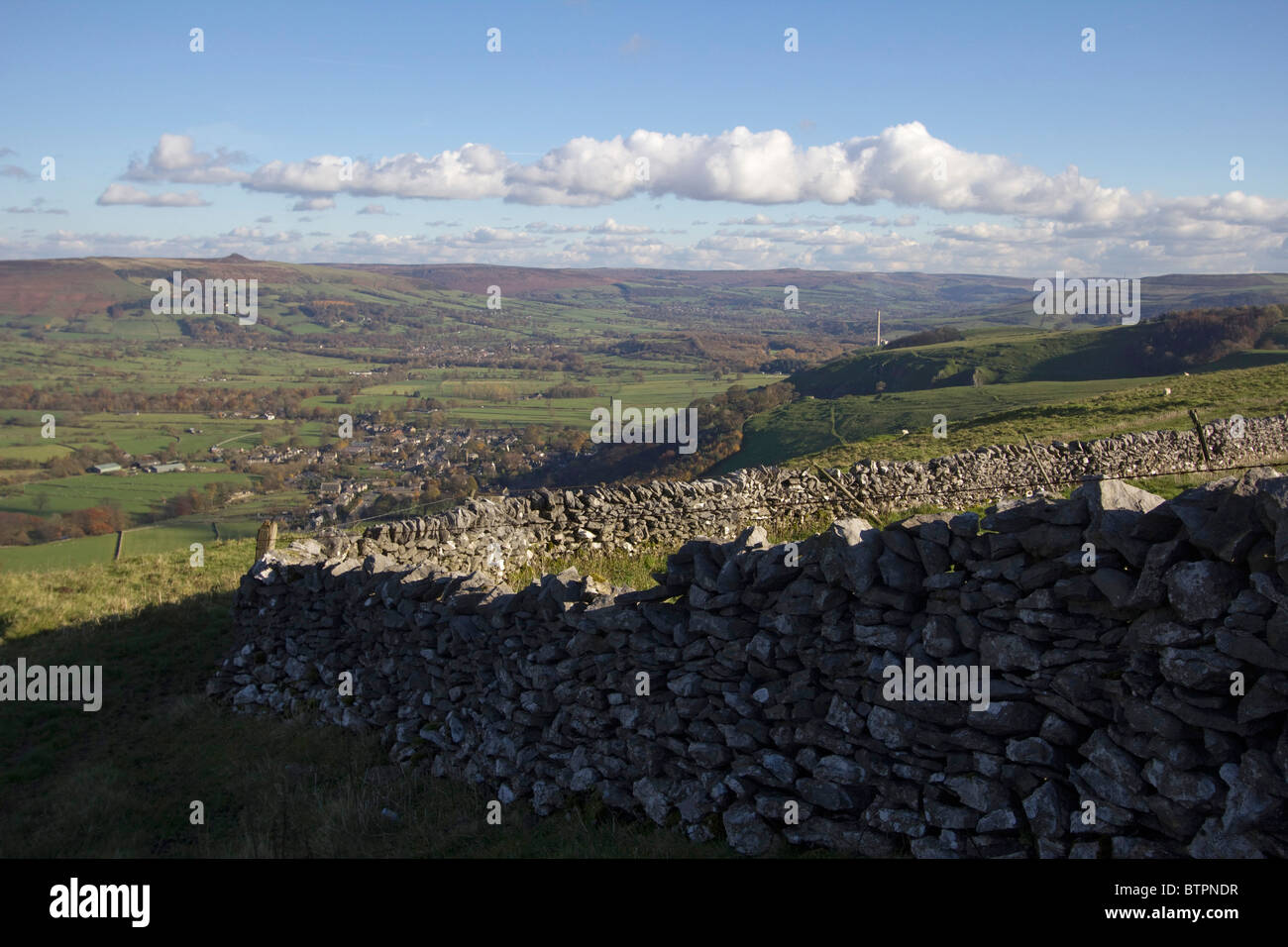 castleton valley derbyshire peak district national park england Stock ...