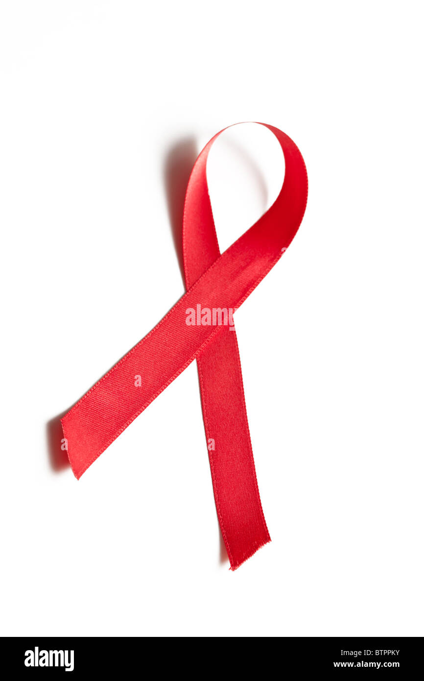 aids awareness red ribbon Stock Photo - Alamy