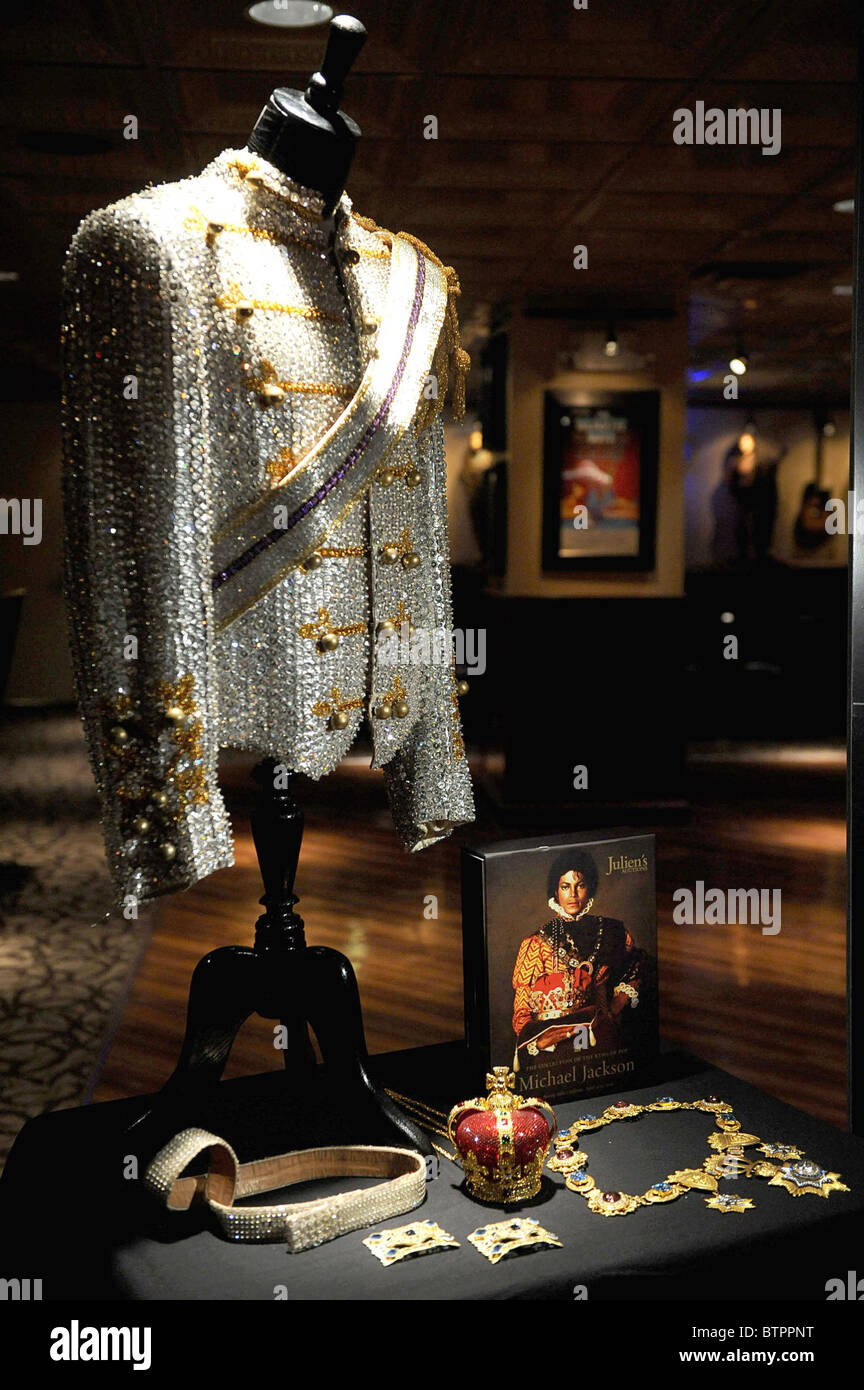 Display of Michael Jackson Memorabilia Stock Photo - Alamy