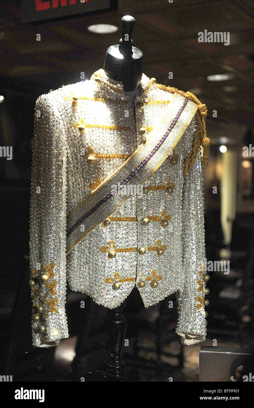 Display of Michael Jackson Memorabilia Stock Photo - Alamy
