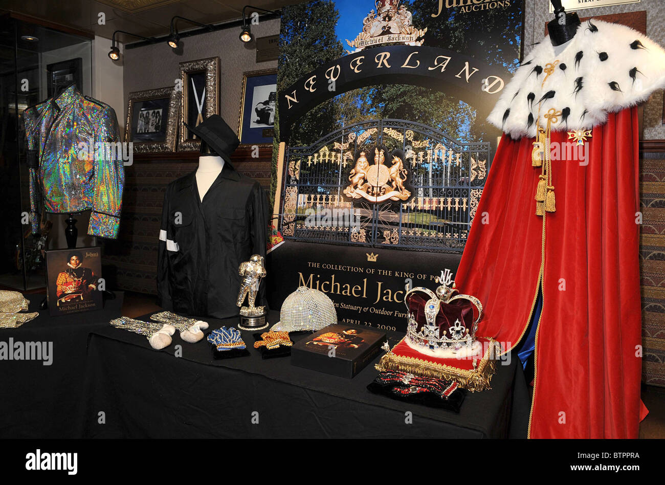 Display of Michael Jackson Memorabilia Stock Photo - Alamy