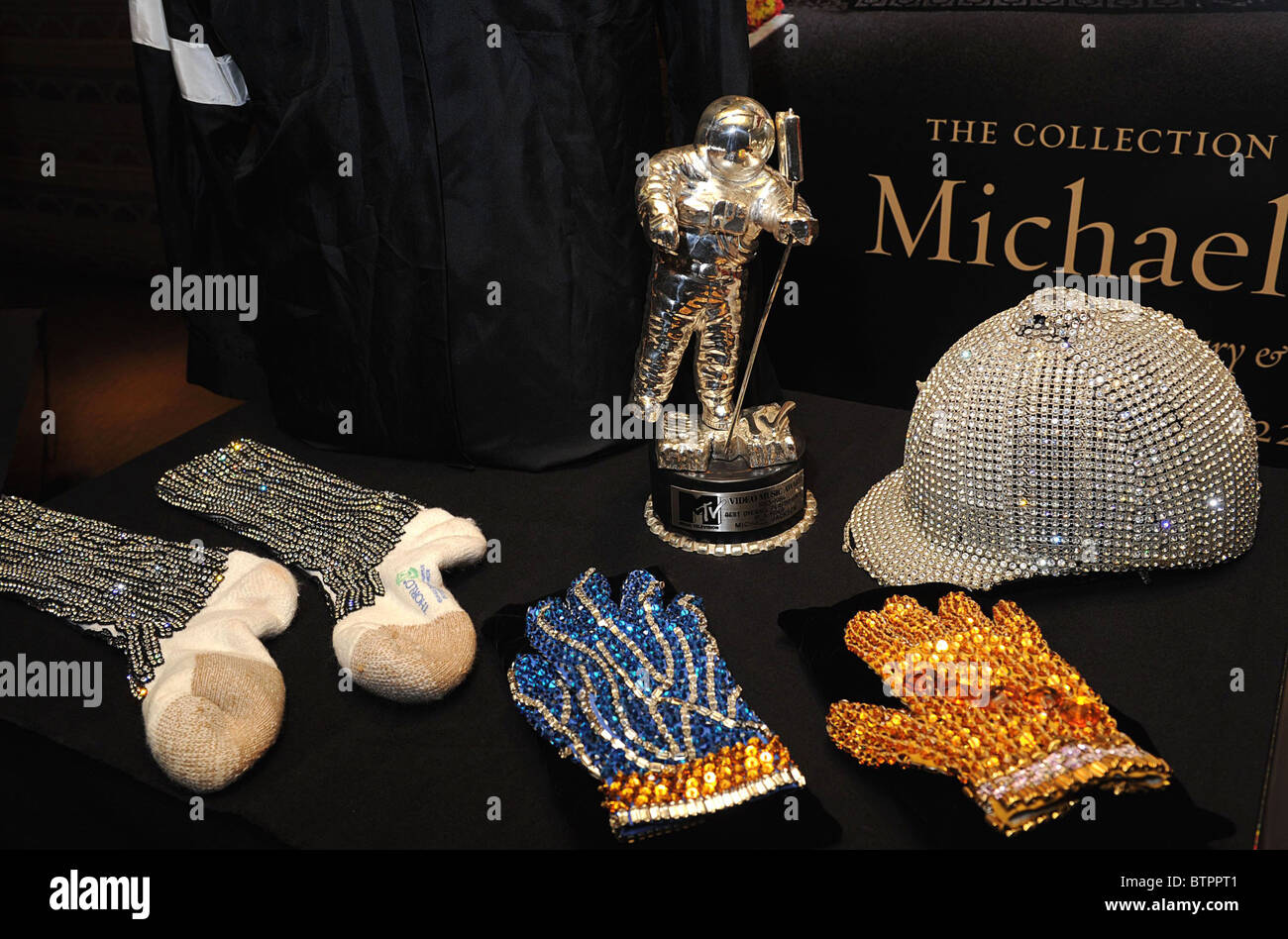 Display of Michael Jackson Memorabilia Stock Photo - Alamy