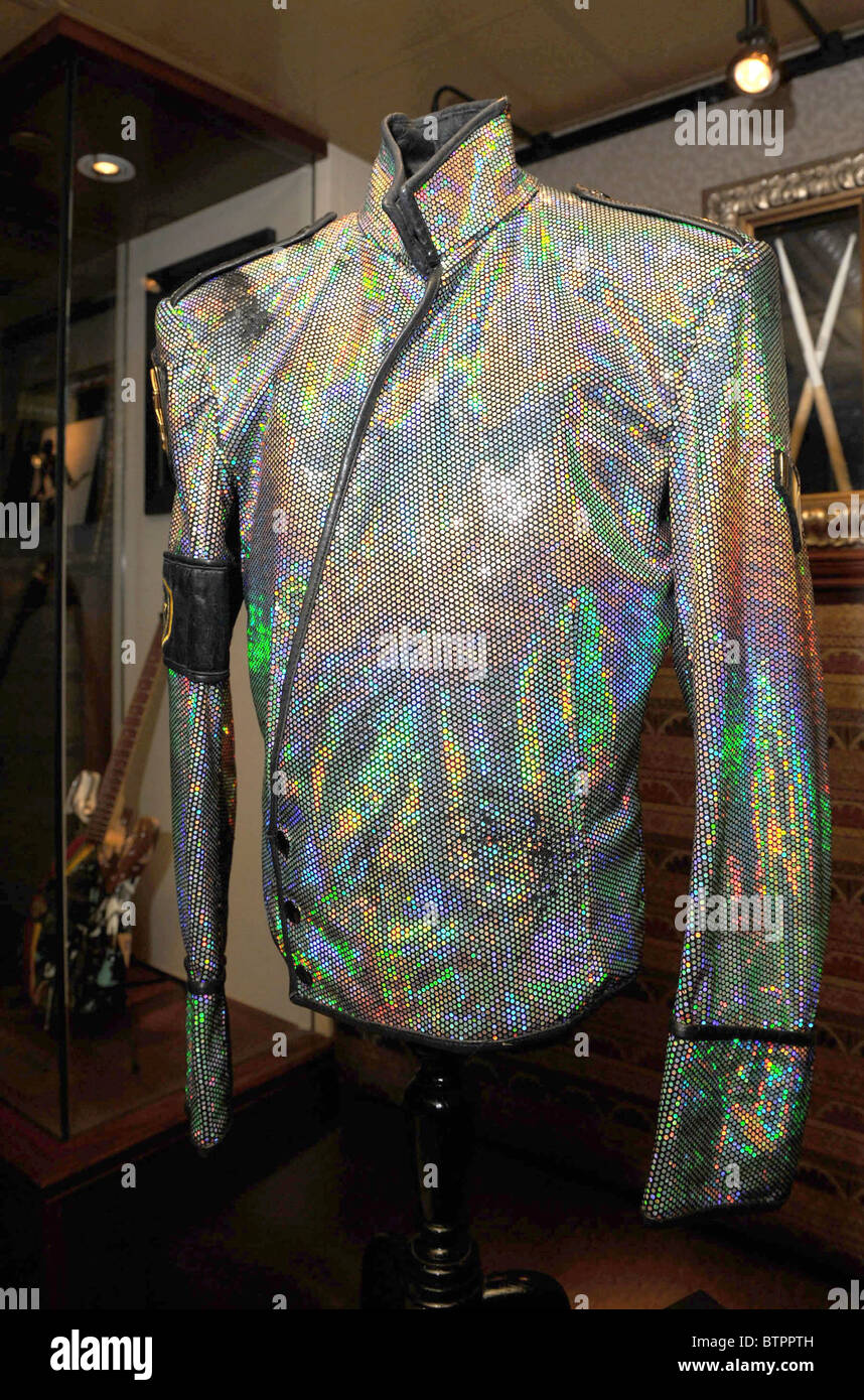 Display of Michael Jackson Memorabilia Stock Photo - Alamy