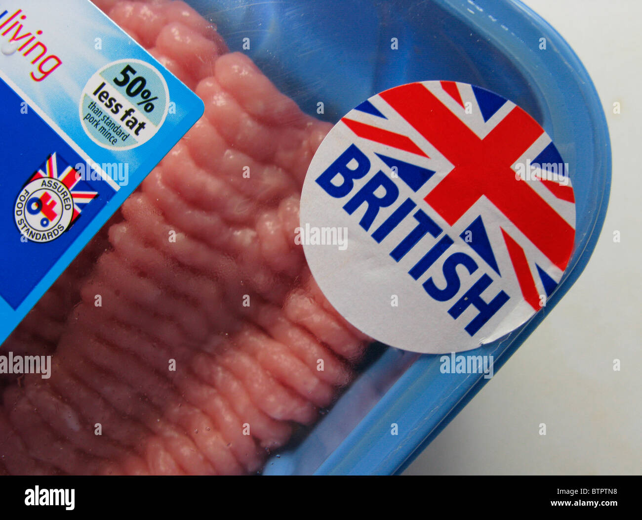 health eating pork mince with the British logo & the little red tractor ...