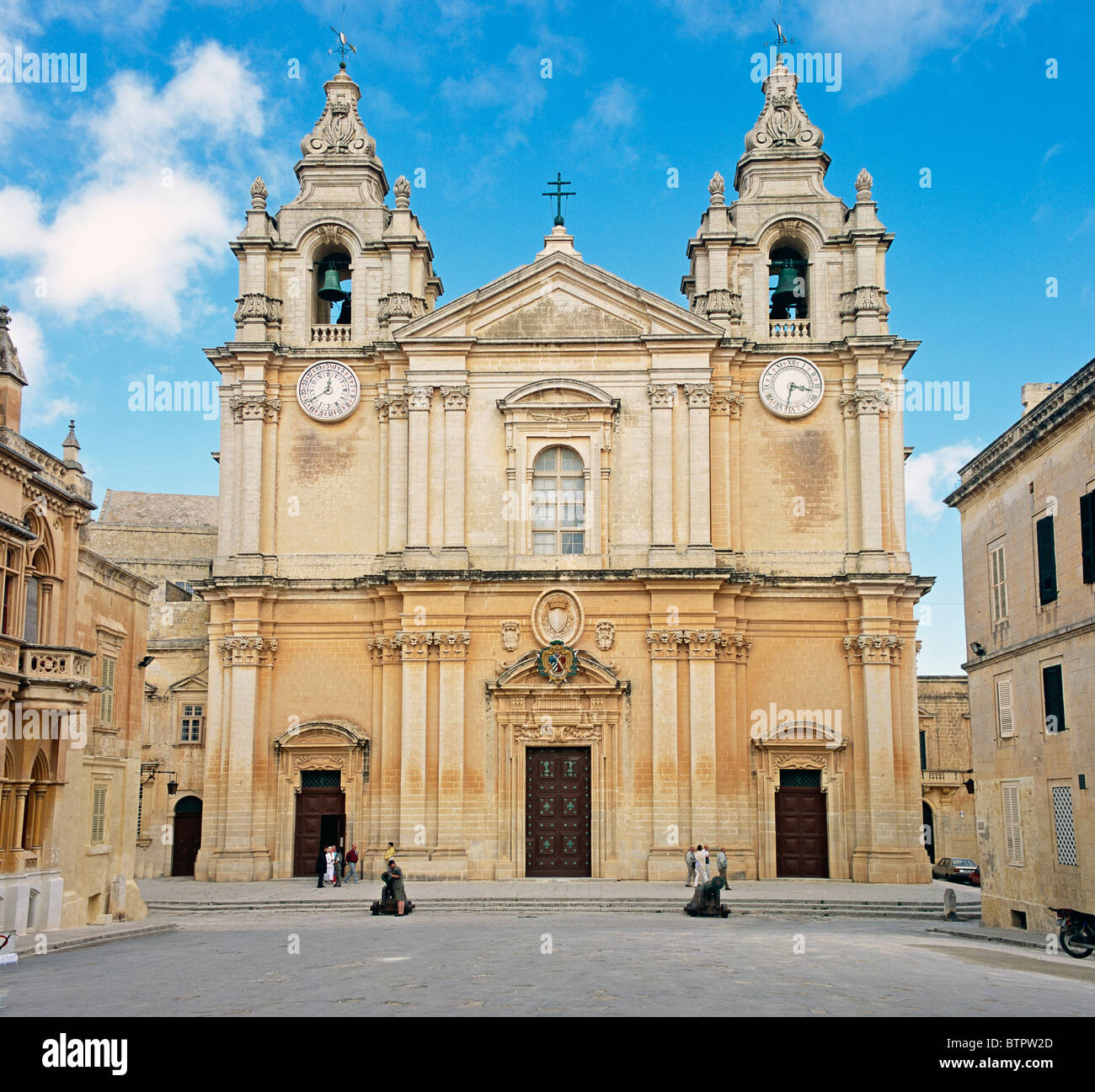 Saint Peter and Paul Cathedral Mdine Malta Mediterranean Europe Stock ...
