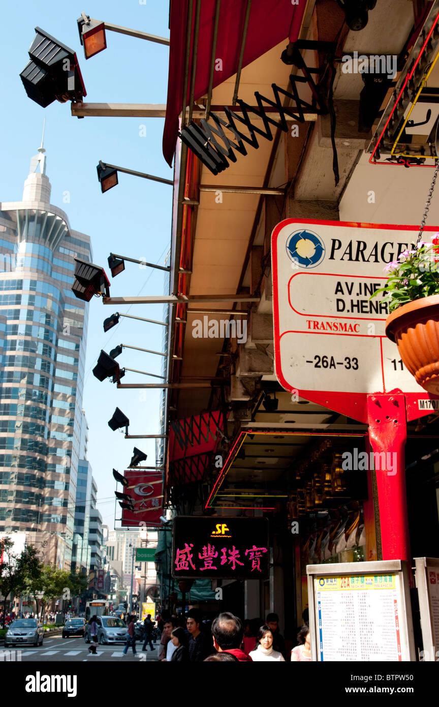 Asia, China, Macau, Street Scene Stock Photo - Alamy