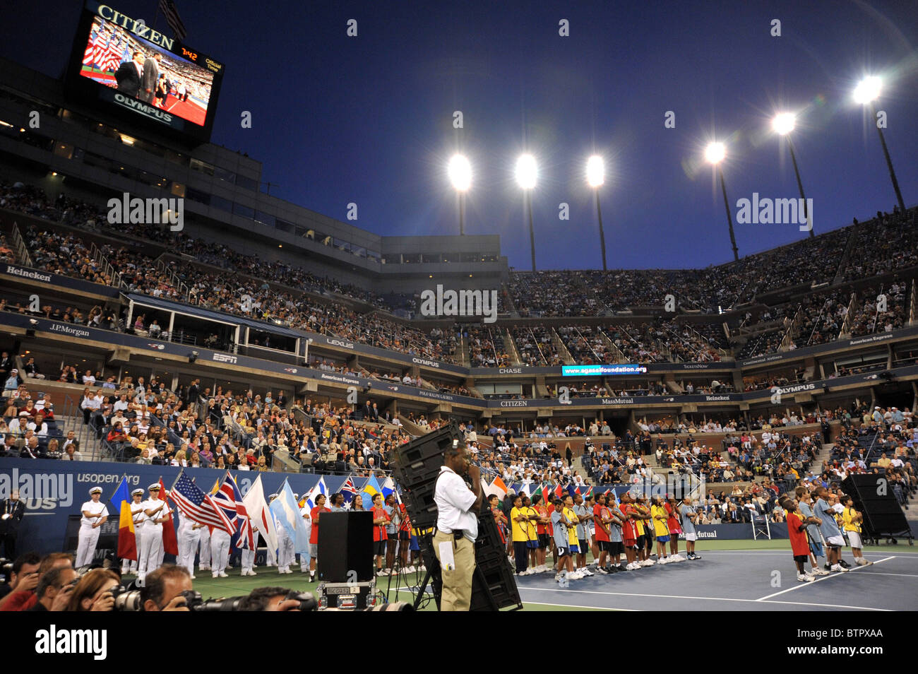 2009 US OPEN Opening Night Ceremony Stock Photo - Alamy
