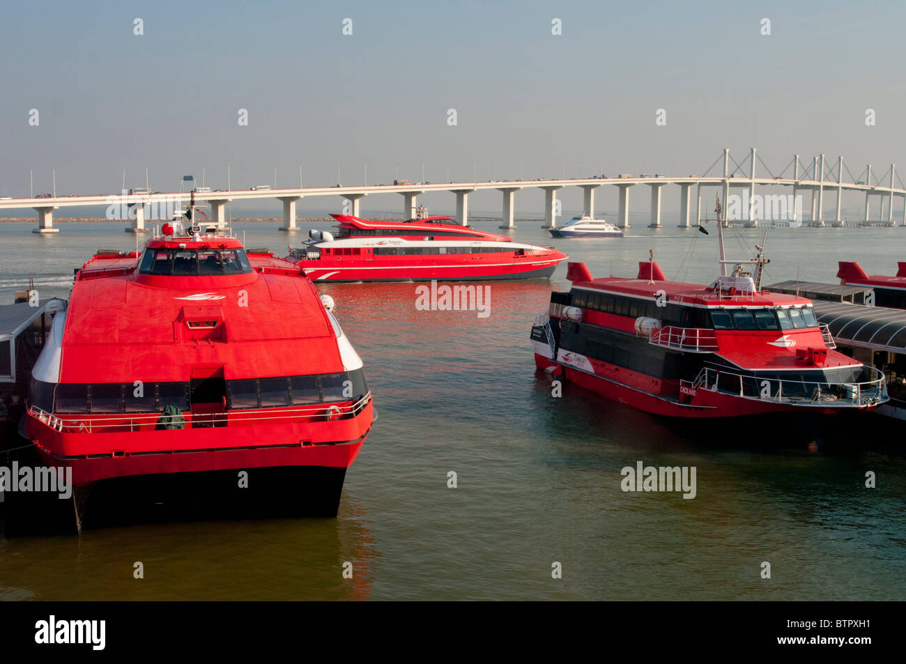Asia, China, Macau, Ferry Terminal Waterfront Stock Photo - Alamy