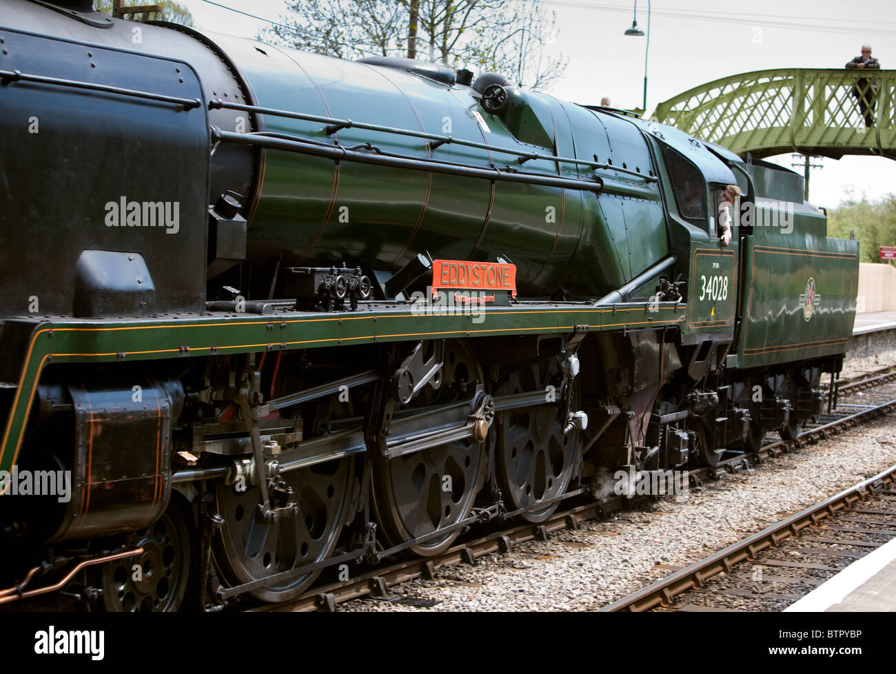 "Eddystone" steam locomotive working on the Swanage Railway.England ...