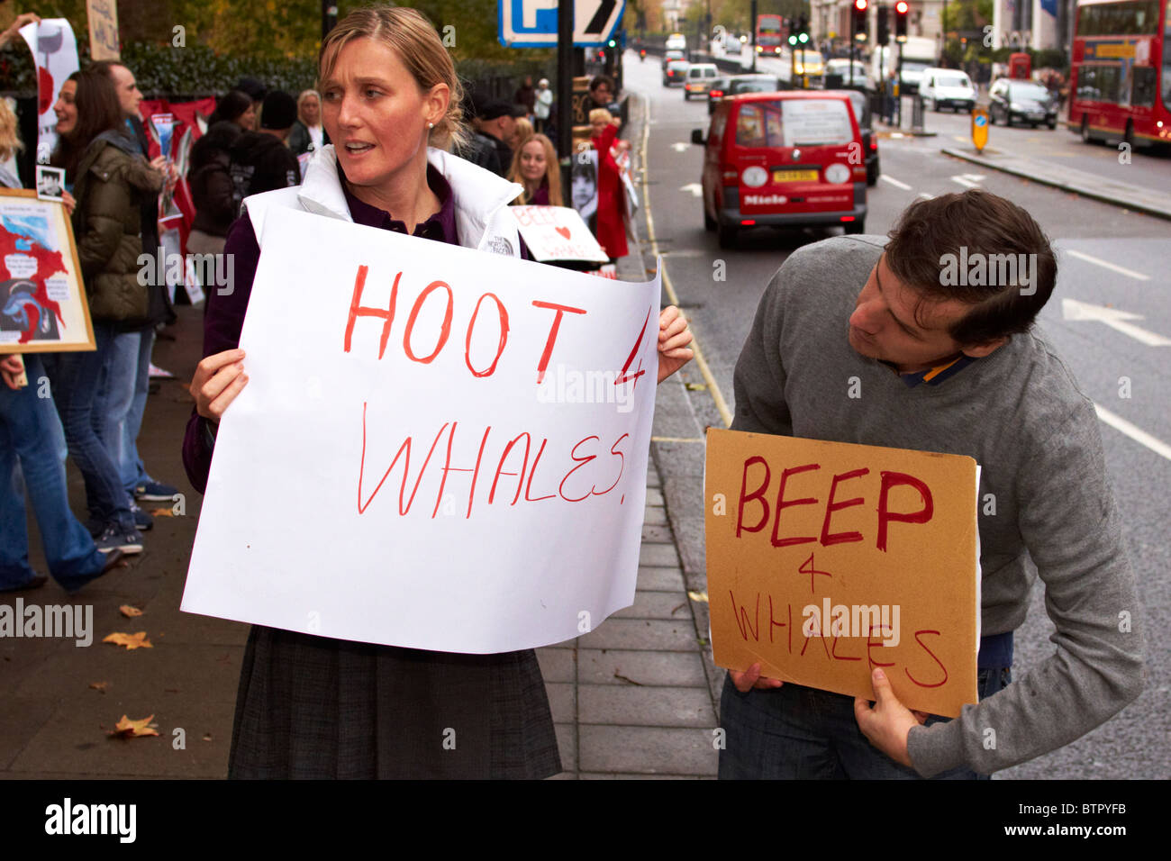 Save the whale sign hi-res stock photography and images - Alamy