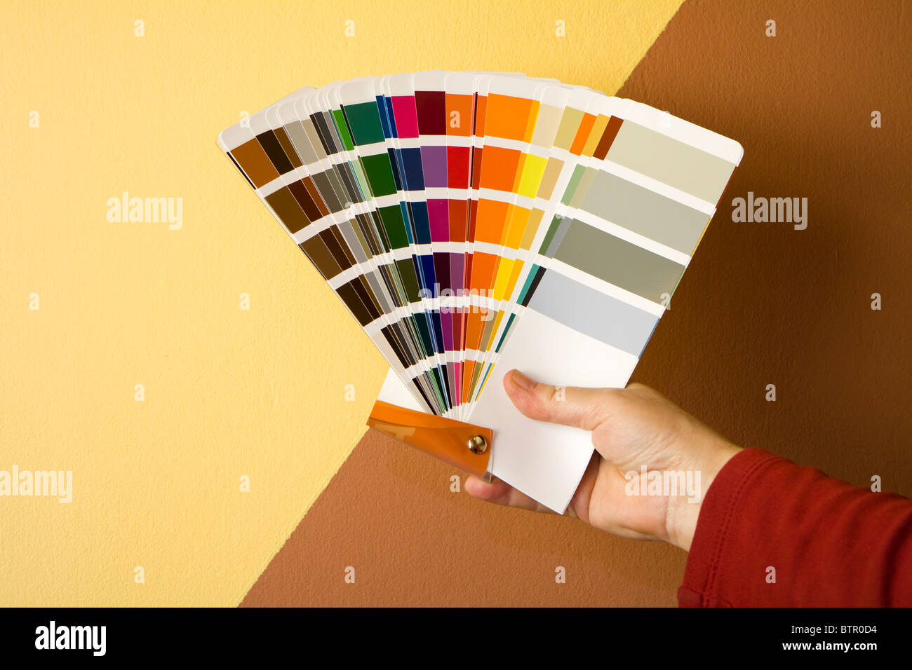 select color swatch to paint wall Stock Photo - Alamy