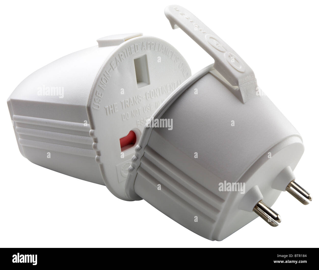 Plug adaptor Cut Out Stock Images & Pictures - Alamy