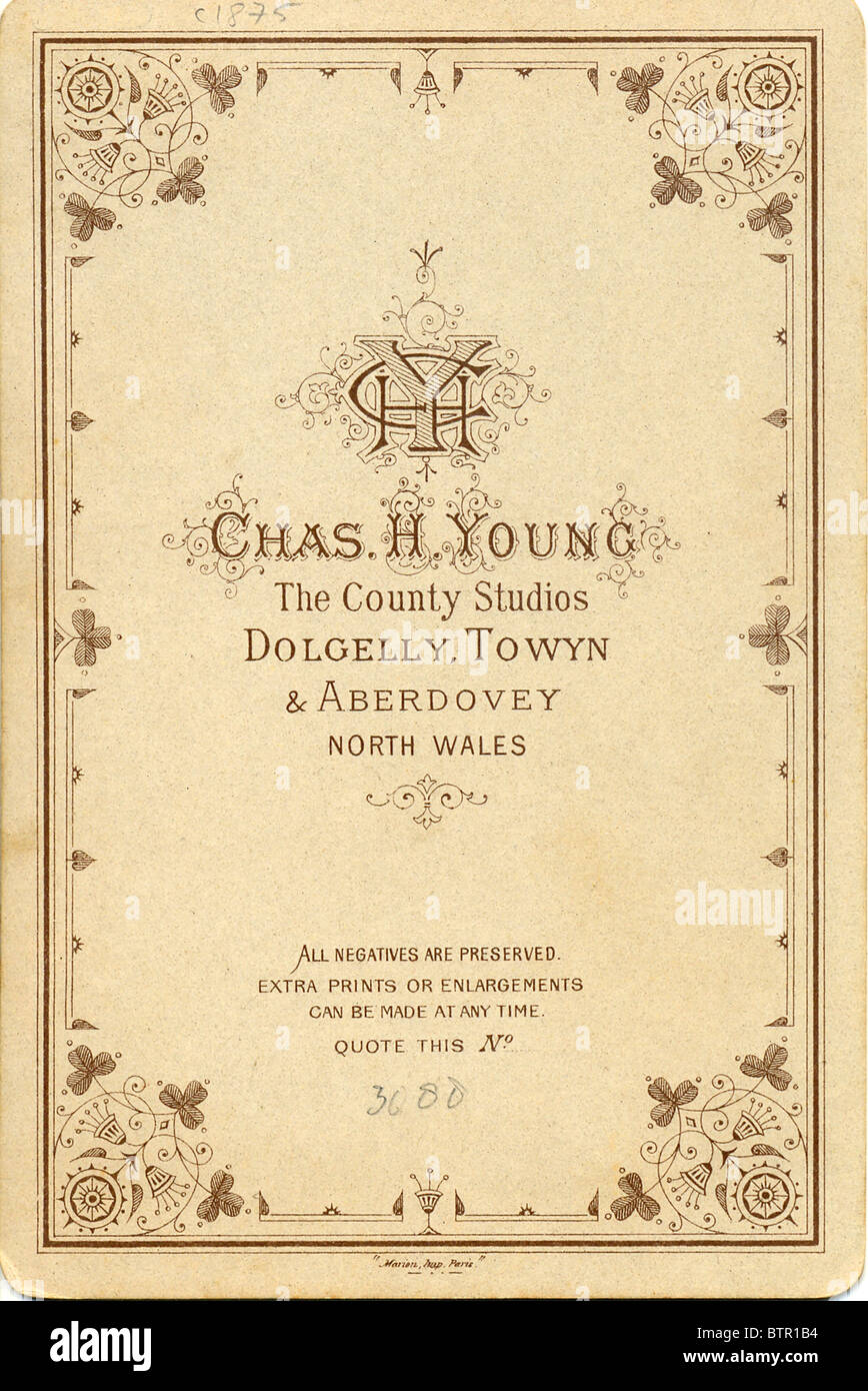 Victorian cabinet card hi-res stock photography and images - Alamy