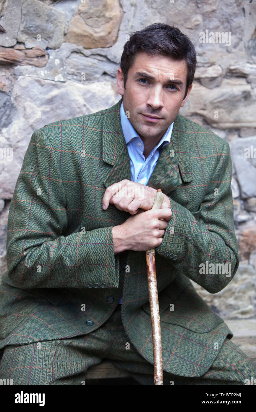 Man in tweed suit hi-res stock photography and images - Alamy