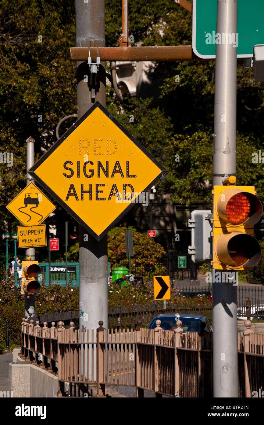 Directional road signs roadsign roadsigns signs hi-res stock ...