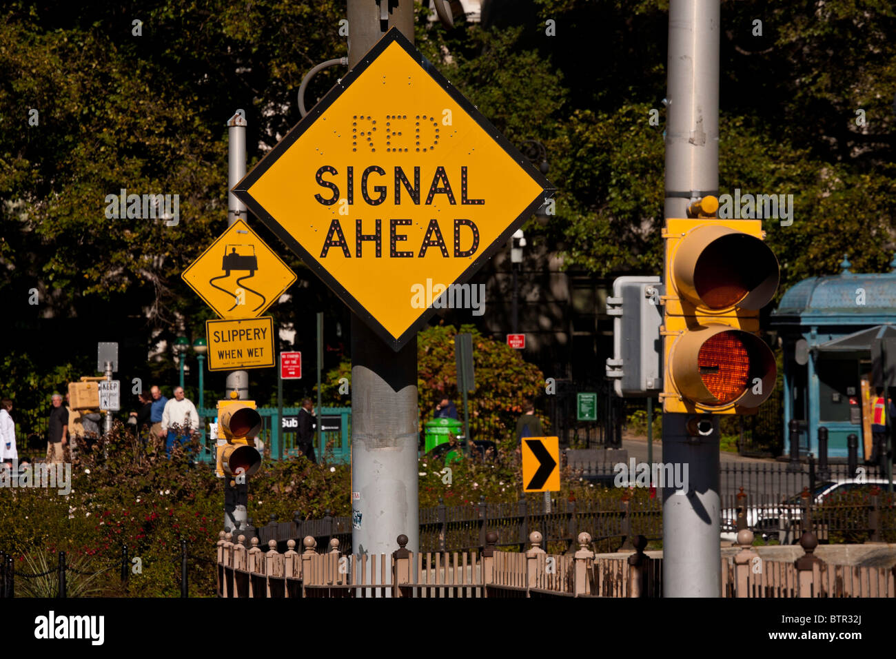 Traffic Signs, NYC Stock Photo - Alamy