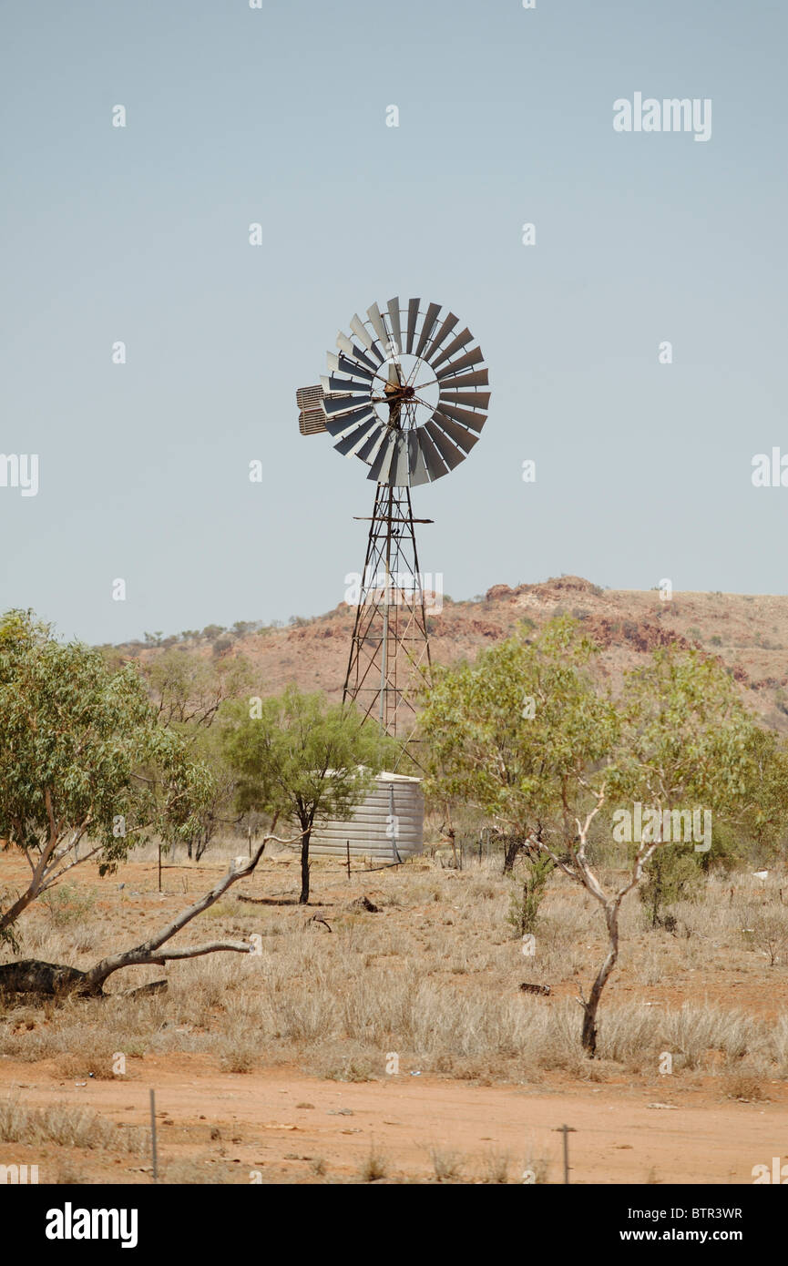 Windmill australia outback hi-res stock photography and images - Alamy