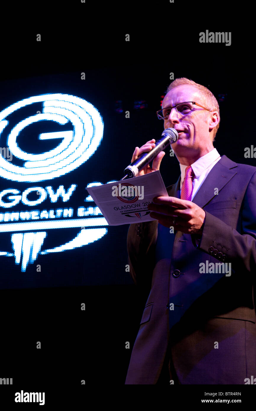 Bryan Burnett at Commonwealth Games flag handover ceremony in Glasgow ...