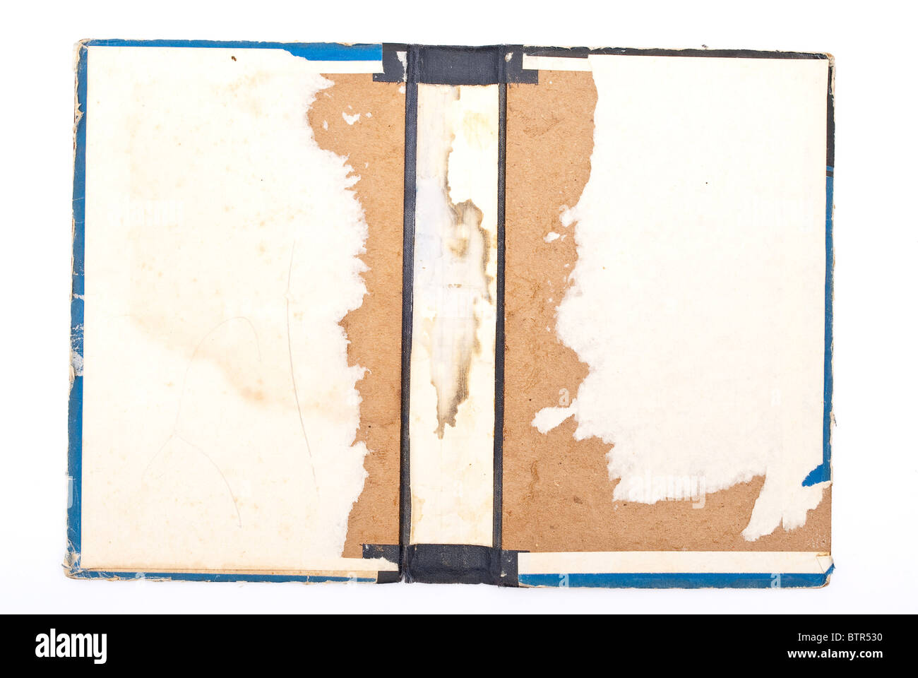 Ancient torn book Stock Photo - Alamy