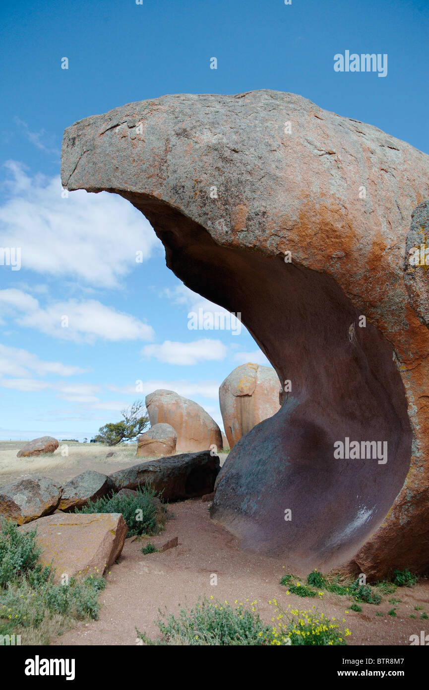 Australia, Murphy's Haystacks, Worn pink granite rocks Stock Photo - Alamy