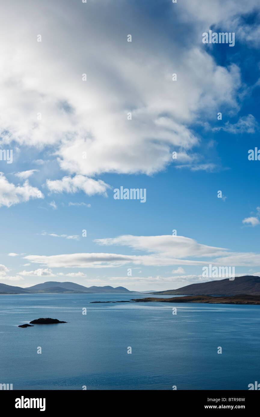 View of West Loch Tarbert, Isle of Harris, Outer Hebrides, Scotland ...
