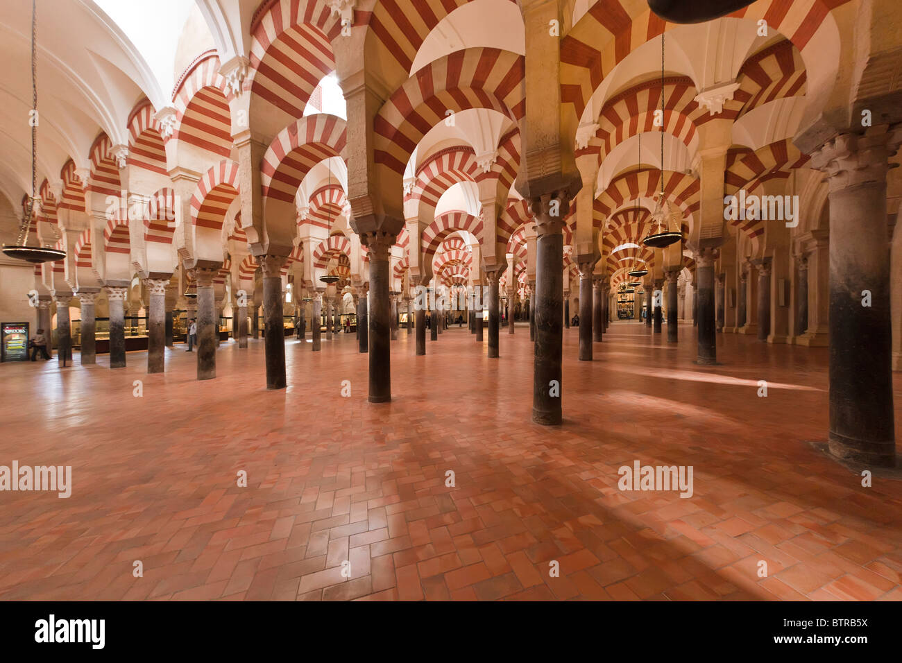 View of cathedral showing the construction and double-arches of the ...