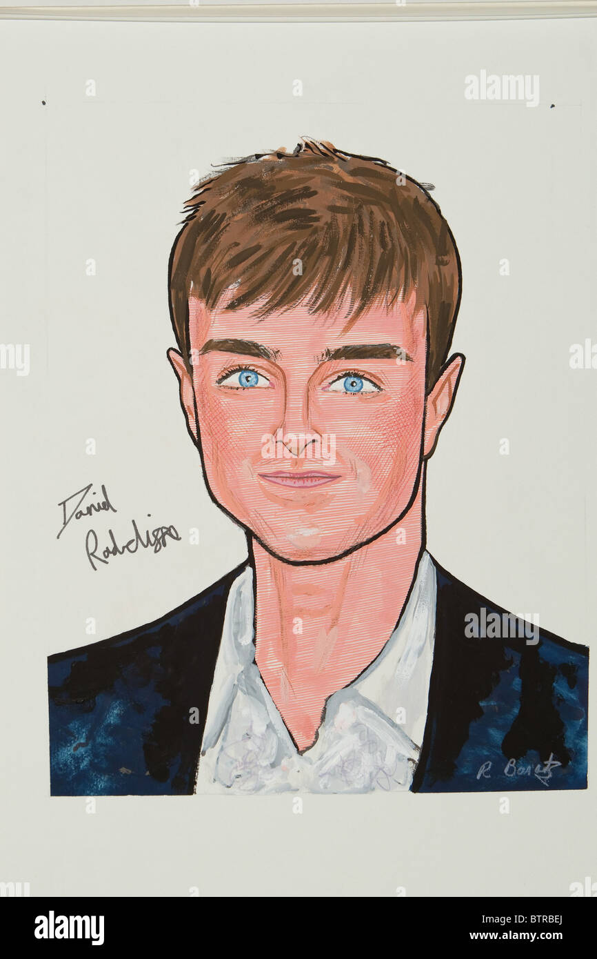 Daniel Radcliffe Caricature Unveiled at Sardi's Stock Photo - Alamy