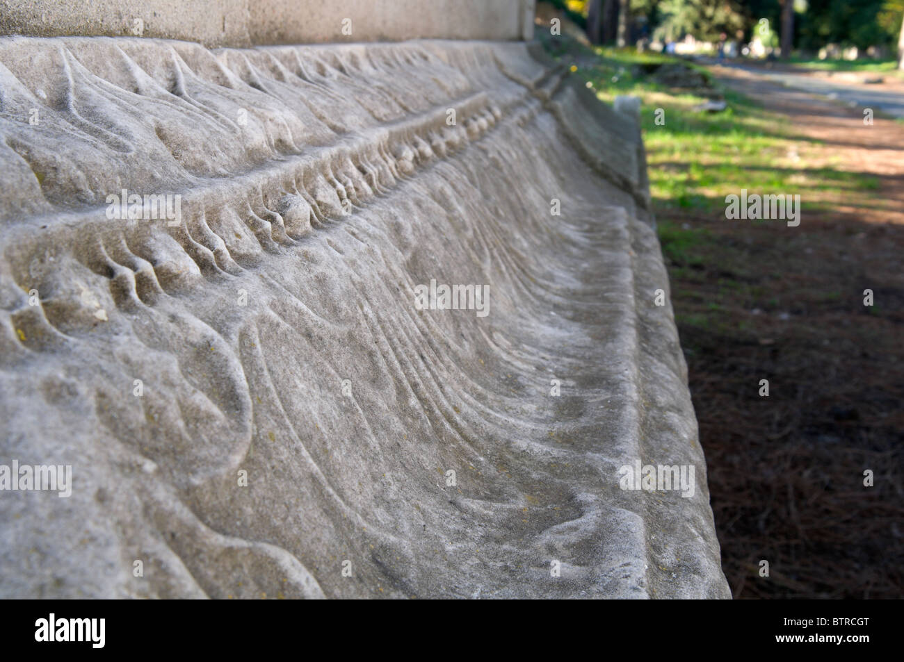 Appian Way (Appia Antica) tomb decoration close-up Stock Photo - Alamy