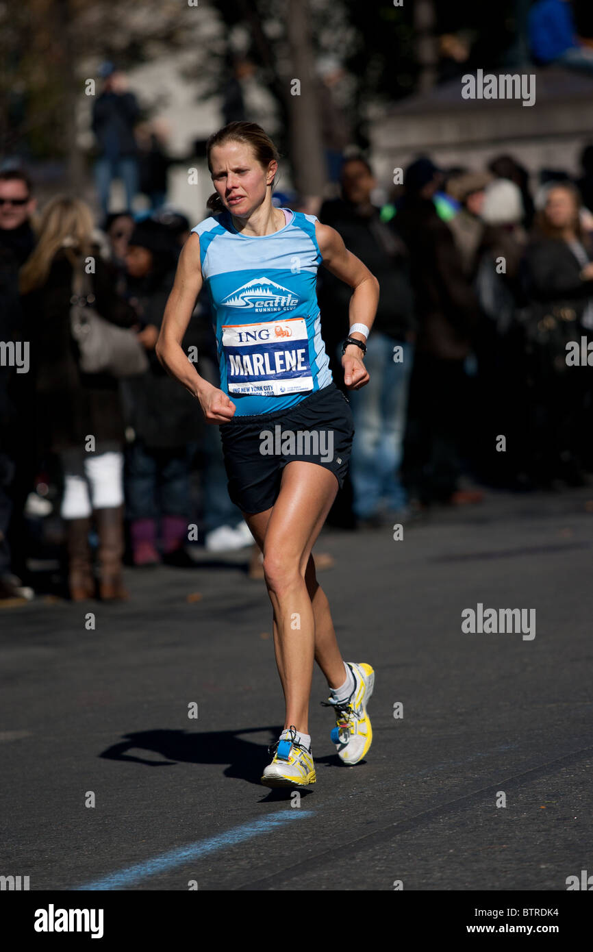 Marlene Farrell of the United States competing in the 2010 ING NYC ...