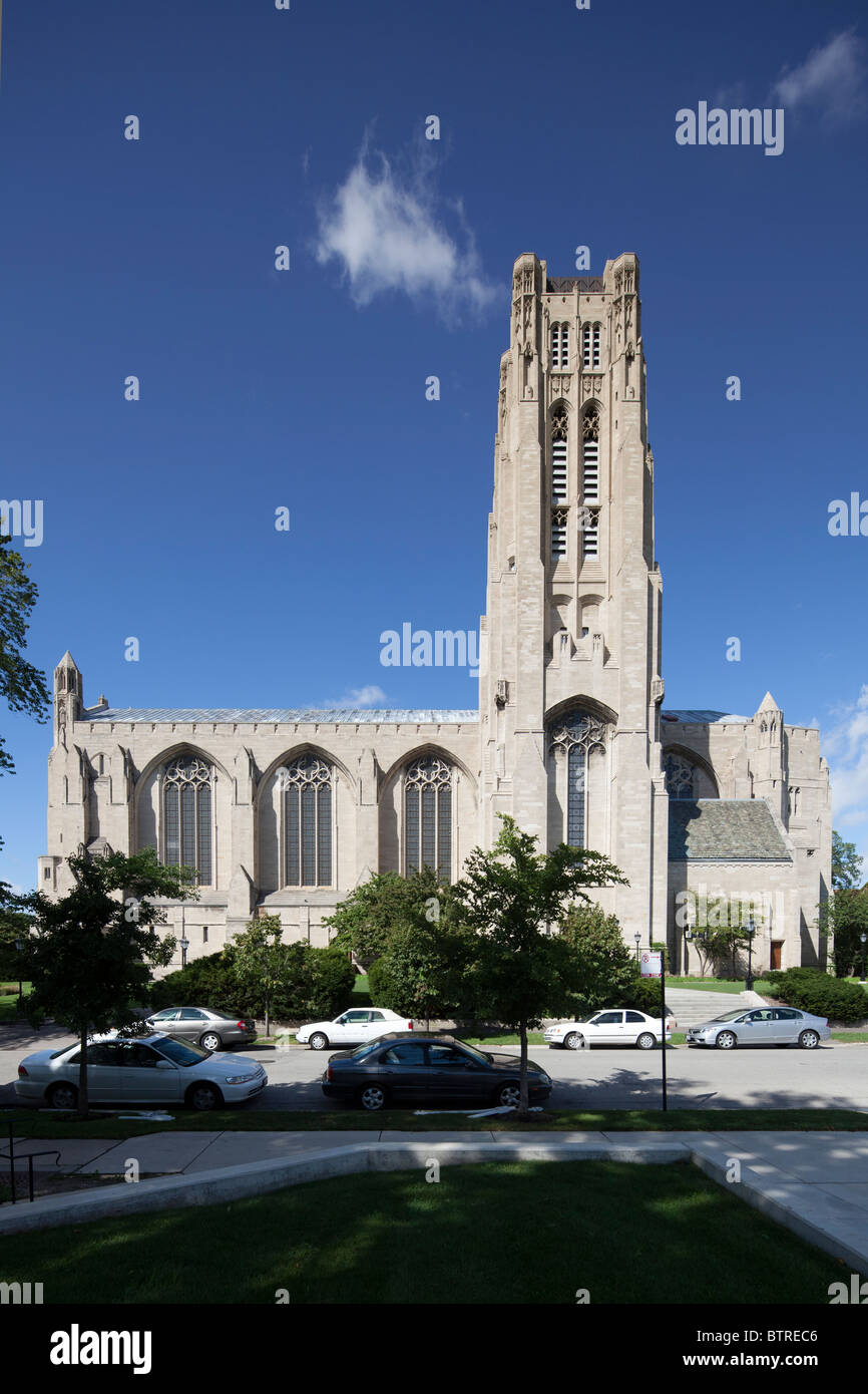 Rockefeller Chapel, University of Chicago, Illinois, USA Stock Photo ...