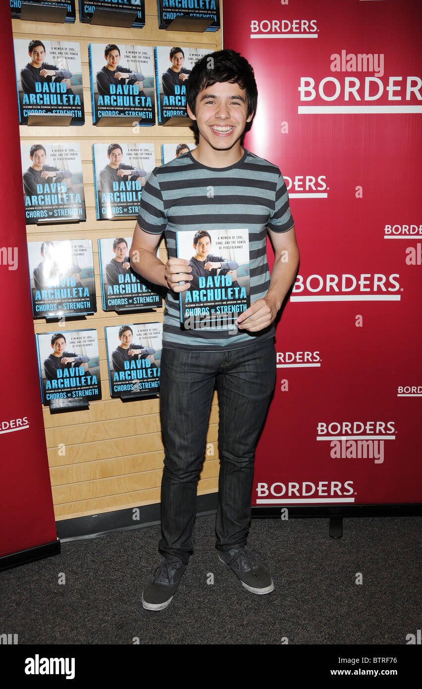 David Archuleta Signs Copies Of Chords Of Strength Stock Photo - Alamy