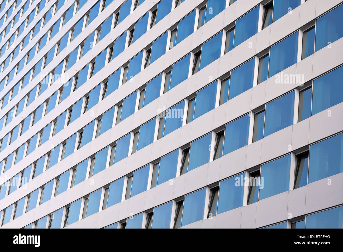 Diagonal Blue Office Windows Horizontal Background Stock Photo - Alamy
