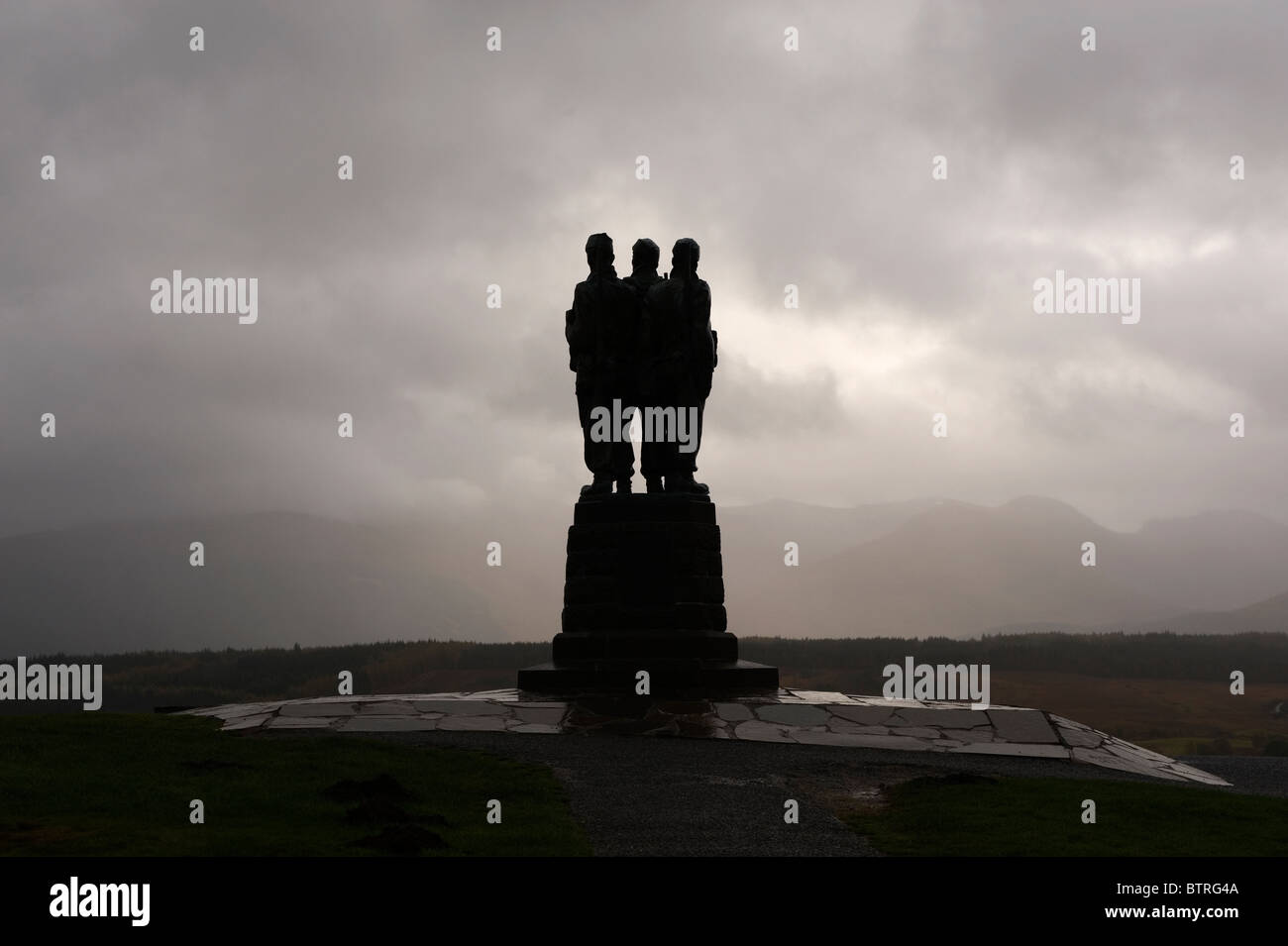 The Commando Memorial outside Spean Bridge north of Fort William in the ...